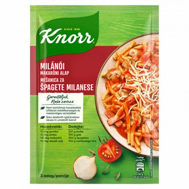 Knorr milánói makaróni alap 60 g | Élelmiszer Webáruház Cegléd - SPAR ...
